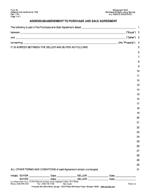 Form 34 Addendum Image - Fill Online, Printable, Fillable, Blank | PDFfiller