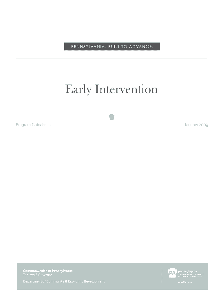 Fillable Online Early Intervention Program guidelines-08 - Community Fax Email Print - pdfFiller