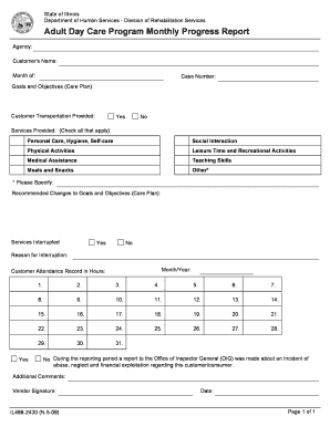 Fillable Online dhs state il Department of Human Services - Division of ...