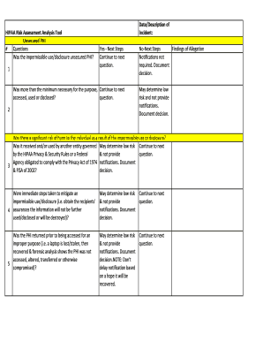 Fillable Online uthscsa DateDescription of HIPAA Risk Assessment ...