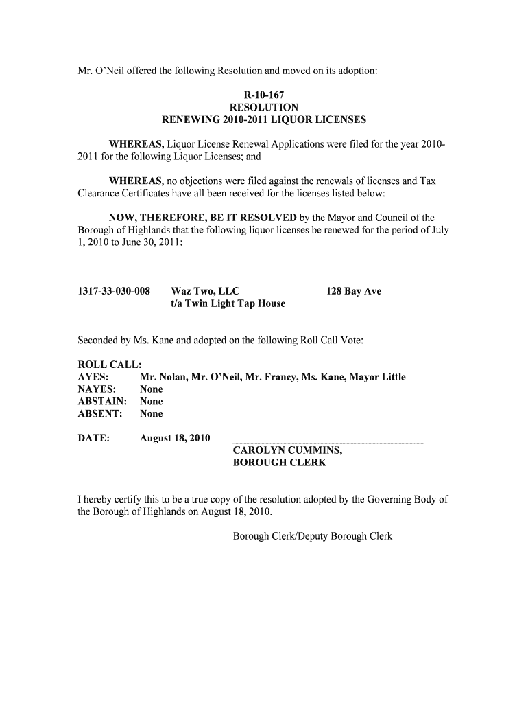 Fillable Online R-10-167 Liq Lic Renewals Fax Email Print - pdfFiller