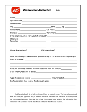 Benevolence Application Date Name - LifeChurch - Download Lifechurch ...