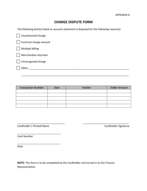 Fillable Online insite johnsoncitytn CHARGE DISPUTE FORM ...