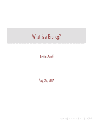 Fillable Online What is a Bro log Fax Email Print - pdfFiller