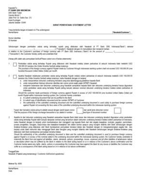 Contoh Statement Letter Perusahaan - Fill Online, Printable, Fillable ...