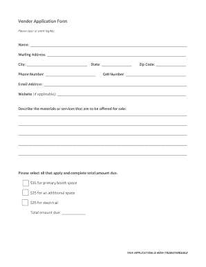 Fillable Online Christmas on Main Vendor Application Fax Email Print ...