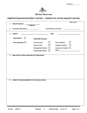 Fillable Online SMF 9.1 NCCAR Form (rev 3) Fax Email Print - pdfFiller