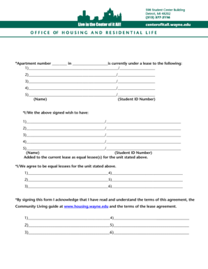 Fillable Online housing wayne Add Request Formdoc - housing wayne Fax ...