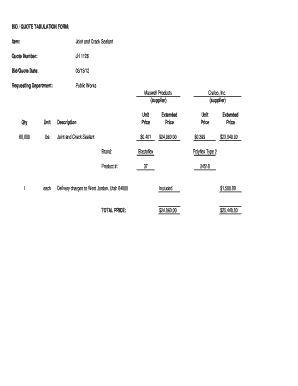 Fillable Online Joint and Crack Sealant Fax Email Print - pdfFiller