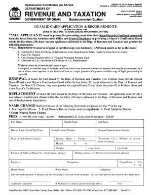Fillable Online GUAM ID APPLICATION 12022014 NEWdoc Fax Email Print ...
