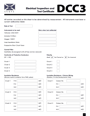 Fillable Online localapps pkc gov Electrical Inspection and Test ...