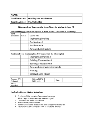 Fillable Online DRAFTING cert Fax Email Print - pdfFiller