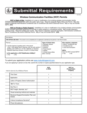 Fillable Online Wireless Communication Facilities WCF Permits Fax Email ...