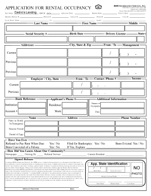 Fillable Online APPLICATION FOR RENTAL OCCUPANCY NC Fax Email Print ...