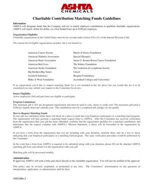 Fillable Online Request for Matching Funds Guidelines and Form Fax ...