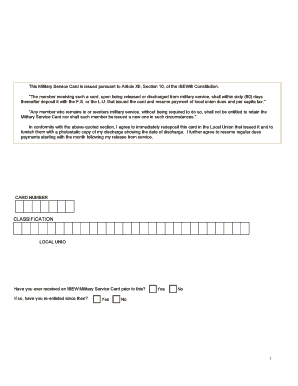 Fillable Online *** MILITARY SERVICE CARD *** Fax Email Print - pdfFiller