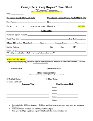 Fillable Online REQUEST FORM INFORMATION SHEET - Denton County Fax Email Print - pdfFiller