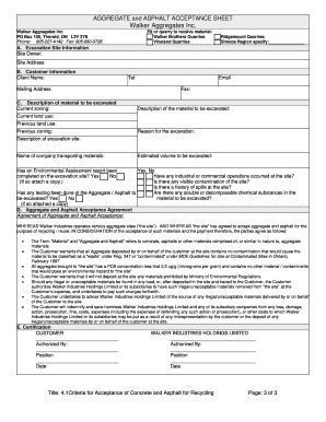 Fillable Online 41 - Acceptance of Concrete and Asphalt for Recycling ...
