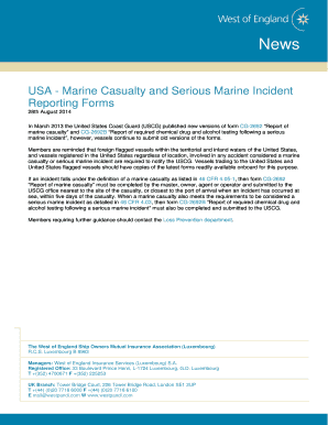 Fillable Online USA - Marine Casualty and Serious Marine Incident ...