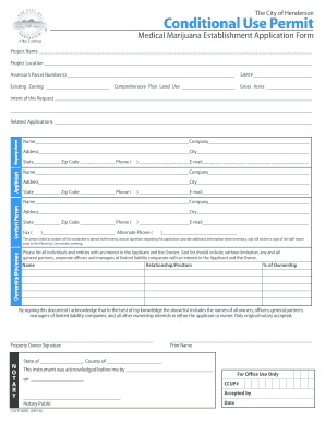 Fillable Online Checklist TT The City of Henderson T Conditional TT Use ...