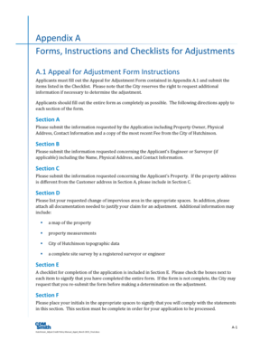 Fillable Online Appendix A Forms Instructions and Checklists f or ...
