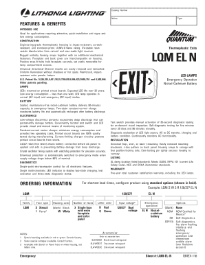 Fillable Online LQM EL N - Crescent Electric Fax Email Print - pdfFiller