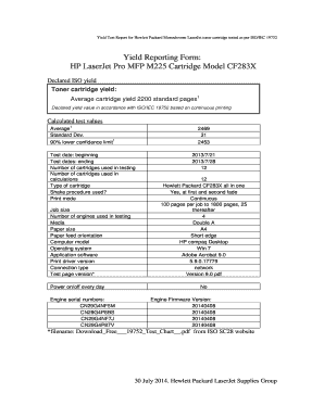 Fillable Online Yield Reporting Form: Fax Email Print - pdfFiller