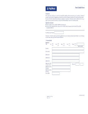 Fillable Online K Fund Switch Form - NatWest Fax Email Print - pdfFiller