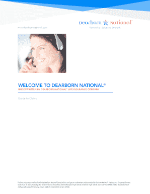 Fillable Online WELCOME TO DEARBORN NATIONAL Fax Email Print - pdfFiller