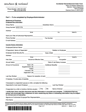 Fillable Online Contact usDearborn National Fax Email Print - pdfFiller