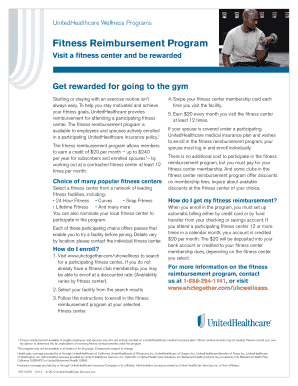 Fillable Online Fitness Reimbursement Program Fax Email Print - pdfFiller