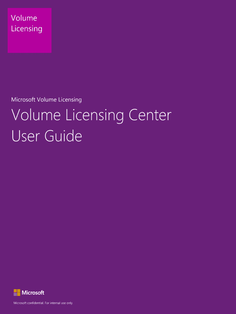 Fillable Online Download Microsoft Volume Licensing Service Center ...