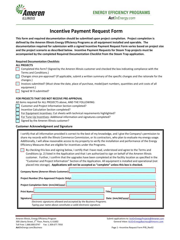 Fillable Online PY8-Incentive-Payment-Request-Rev01 Universal 12-17-15-revdocx Fax Email Print ...
