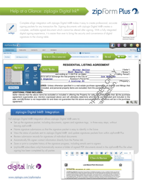 Fillable Online Lp at a Glanc e zipLogix Digital Ink - ZipForm Fax ...