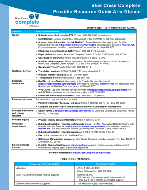 Blue Cross Complete - Fill Online, Printable, Fillable, Blank | pdfFiller