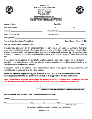 Fillable Online 2-15 Electronic Absentee Application Form 2docx Fax ...