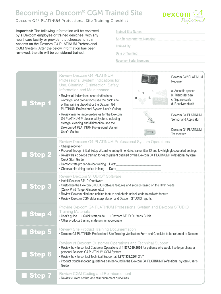 Fillable Online Becoming a Dexcom CGM Trained Site Fax Email Print ...