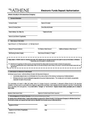 Fillable Online Electronic Funds Deposit Authorization Fax Email Print - pdfFiller