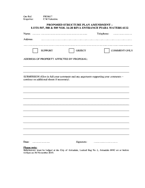 Fillable Online armadale wa gov Submission bFormb - City of Armadale Fax Email Print - pdfFiller