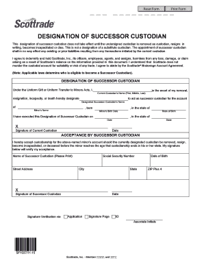 Fillable Online DESIGNATION OF SUCCESSOR CUSTODIAN Fax Email Print ...