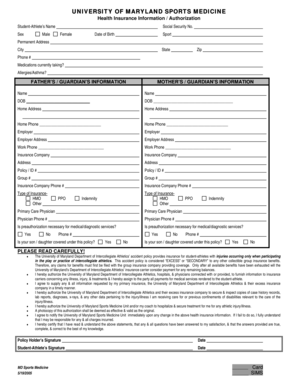 Fillable Online athlete insurance formdoc Fax Email Print - pdfFiller