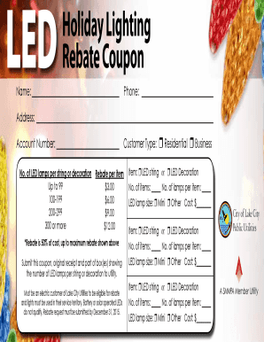Fillable Online *Rebate is 50% of cost, up to maximum rebate shown ...