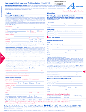 Fillable Online Athena Access Test Req 905 - Parkview Health Fax Email ...