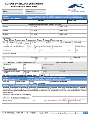 Fillable Online Download and print the application - Salt Lake ...