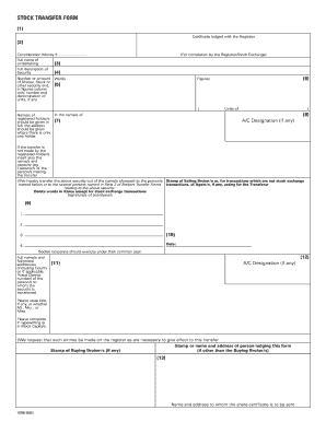 Fillable Online UK Stock Transfer Form - Clearstream Fax Email Print ...