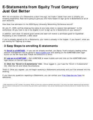 Fillable Online E-Statements from Equity Trust Company Fax Email Print ...