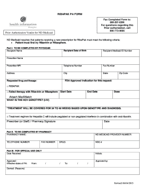 Fillable Online Ribapak PA Form - HID Fax Email Print - pdfFiller