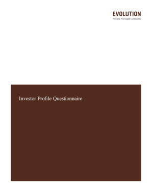 Fillable Online Investor Profile Questionnaire - CI Investments Fax ...