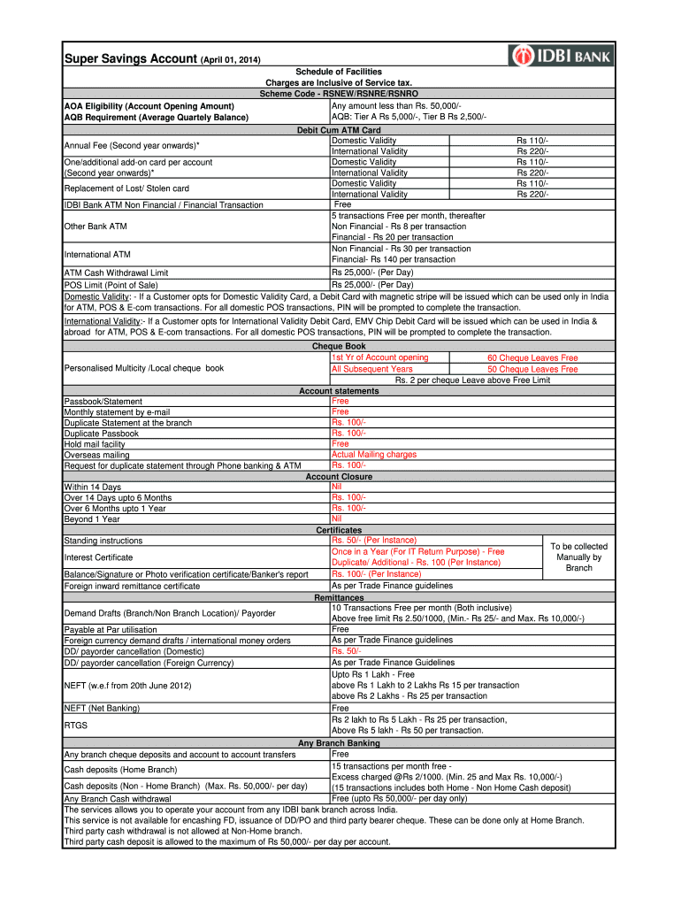 Fillable Online AQB Requirement (Average Quartely Balance) Fax Email ...