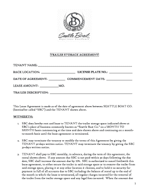 Fillable Online Trailer Storage Contract - ARI Network Services Fax ...